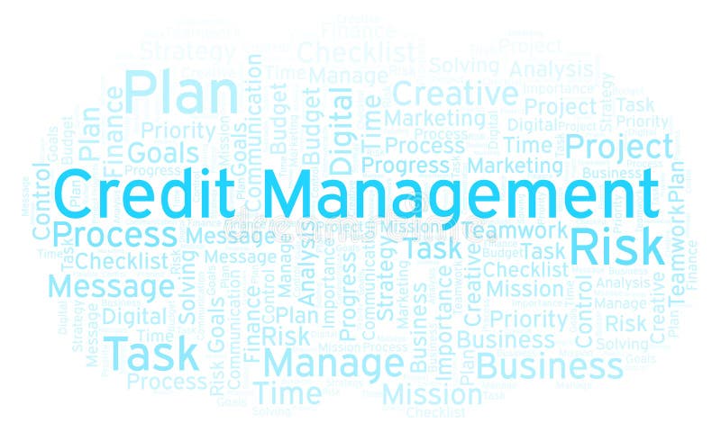Credit Risk word cloud. stock illustration. Illustration of fonts ...