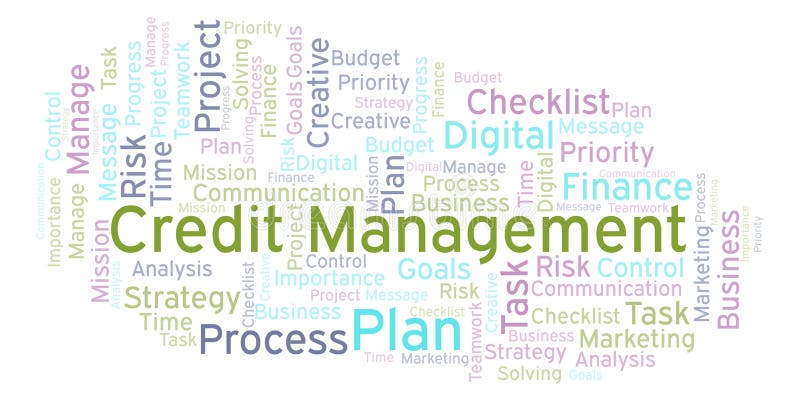 Credit Risk word cloud. stock illustration. Illustration of fonts ...