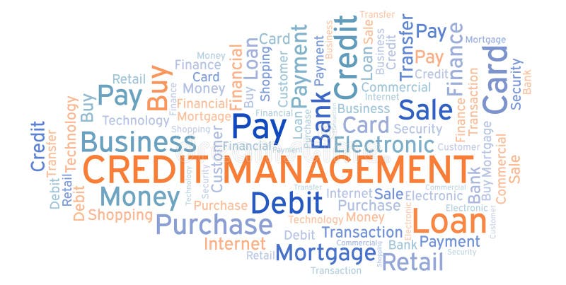 Credit Management Word Cloud. Stock Illustration - Illustration of ...