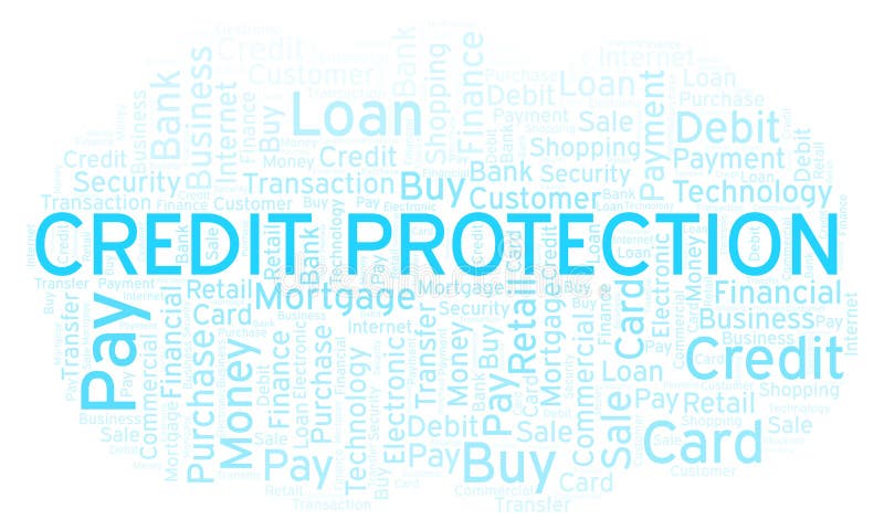 Credit Protection Word Cloud. Stock Illustration - Illustration of ...