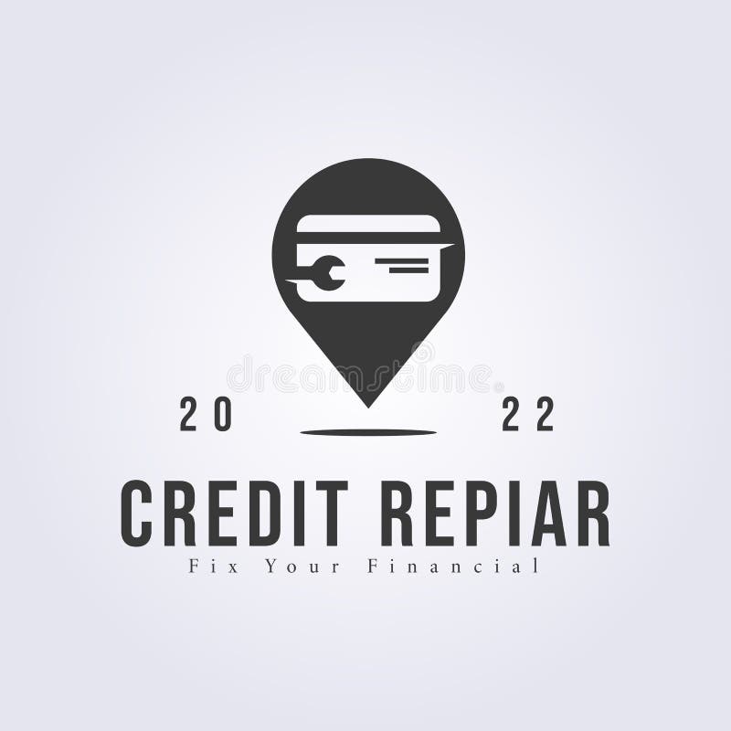 Credit Repair Point Place Logo Vector Illustration Design Stock ...