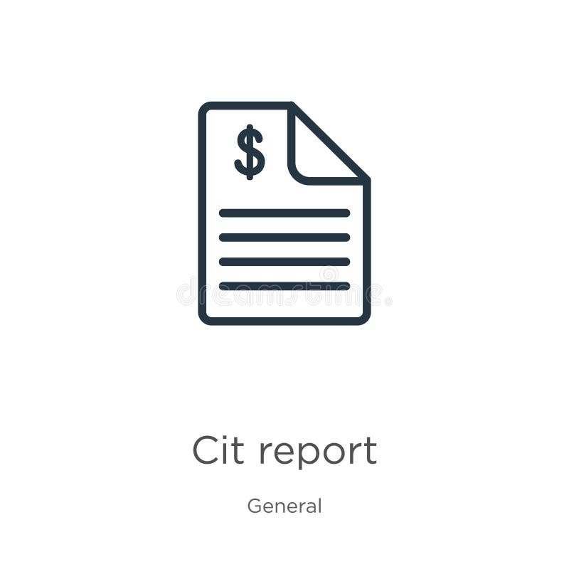 Credit Report Icon Vector. Trendy Flat Credit Report Icon from General ...