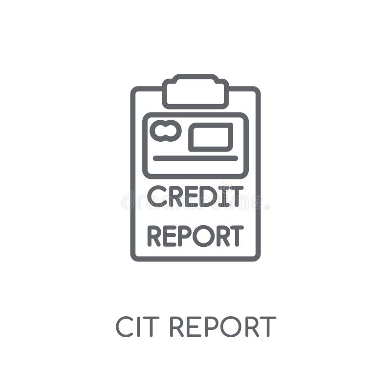 Credit Risk Linear Icon. Modern Outline Credit Risk Logo Concept Stock ...