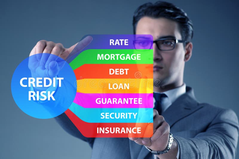 Credit Risk Concept in Modern Banking Stock Photo - Image of business ...