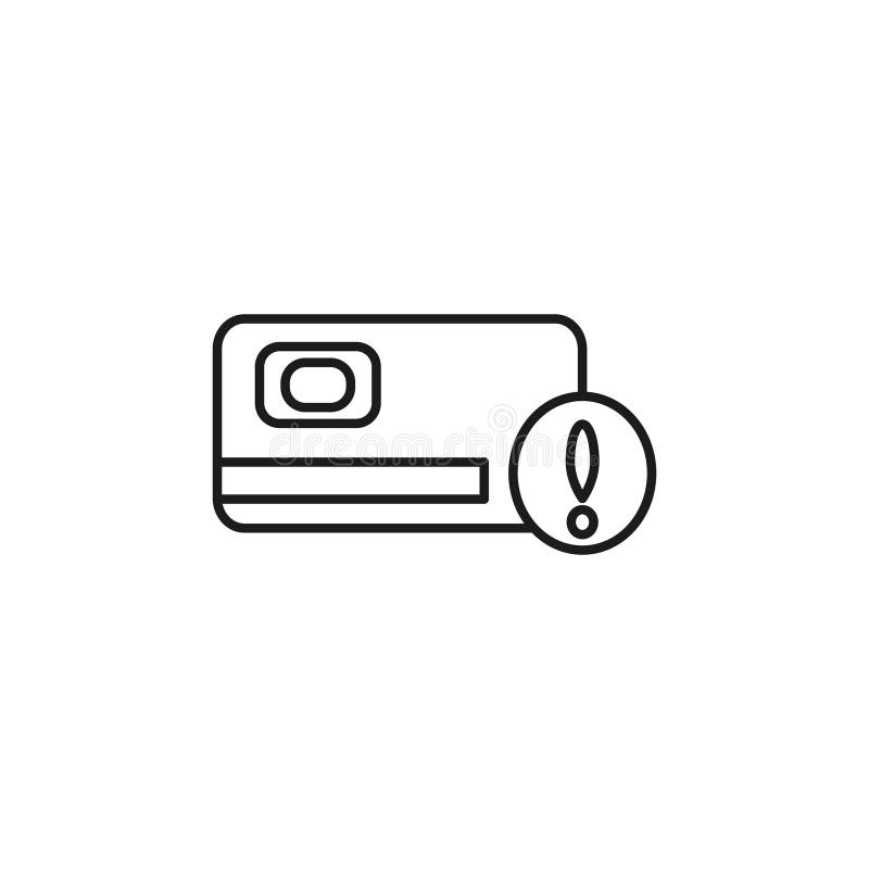 Credit Risk Icon Flat Line Symbol Set Stock Illustration - Illustration ...