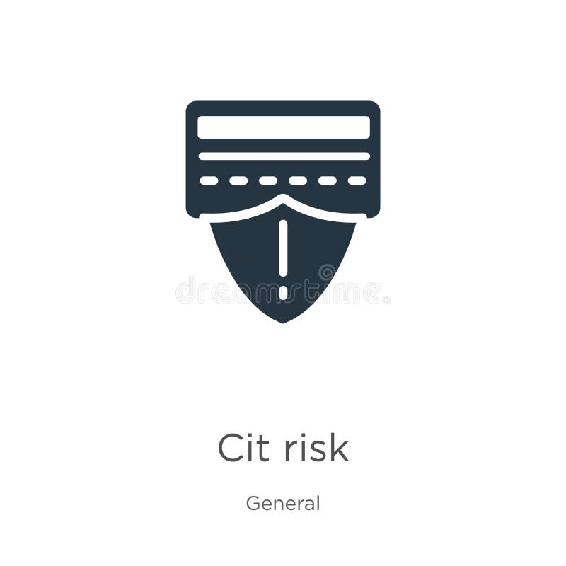 Credit Risk Icon. Trendy Flat Vector Credit Risk Icon On White B Stock ...