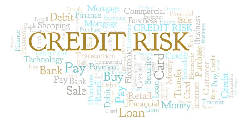 Credit Risk word cloud. stock illustration. Illustration of fonts ...