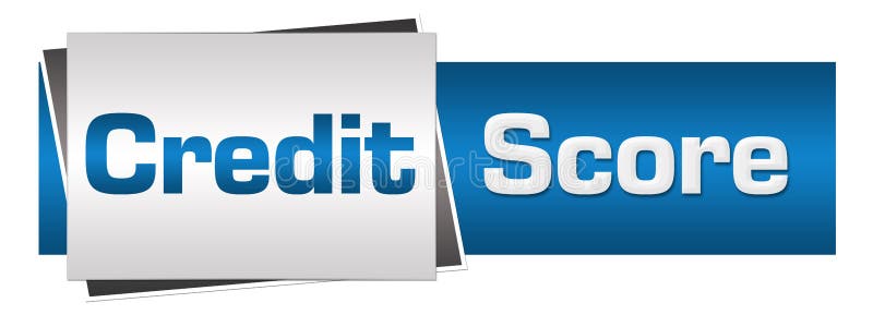 Credit Score Green Blue Circular Bar Stock Illustration - Illustration ...