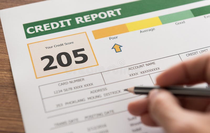 Credit score checking stock image. Image of card, account - 175678947