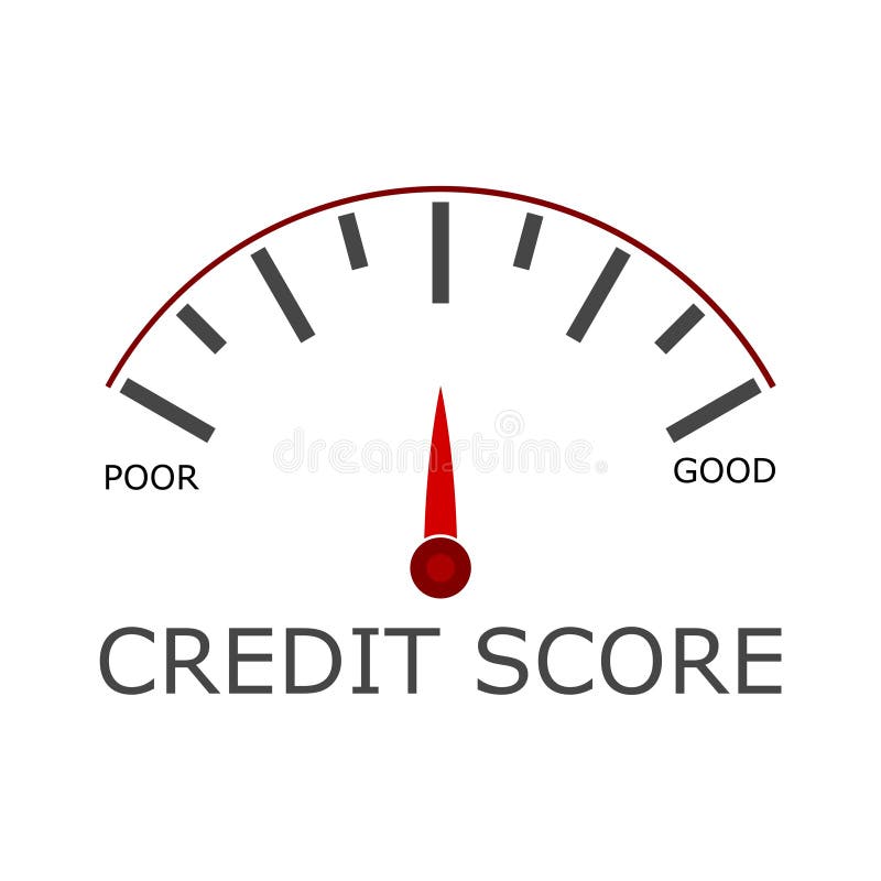 Credit Score concept stock vector. Illustration of document - 124003285