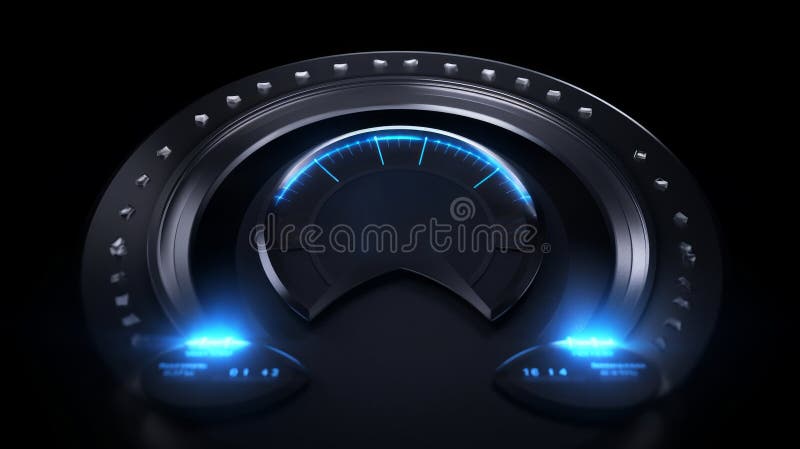 Credit Score 3D Icon Illustration on Black Background Generative AI ...