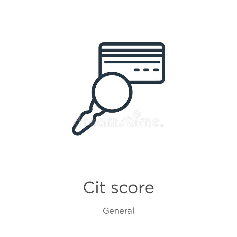 Credit Report Icon Vector. Trendy Flat Credit Report Icon from General ...