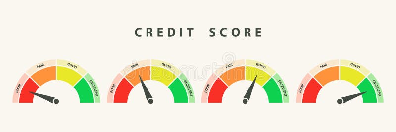 Credit Score Ranges Icon Set Stock Illustration - Illustration of level ... Credit Score Ranges Icon Set Stock Illustration - Illustration of level ...