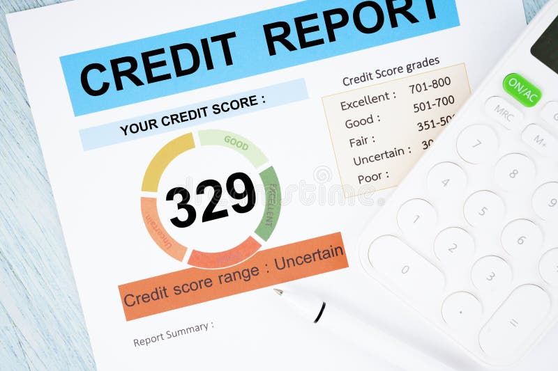 Credit score report stock photo. Image of business, report - 87636282