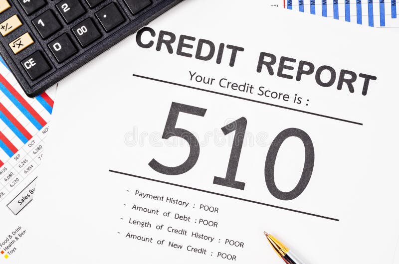 Credit score report. stock photo. Image of finance, good - 86852142