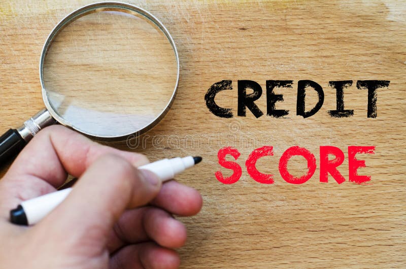 Excellent Credit Score stock photo. Image of check, hand - 34523802