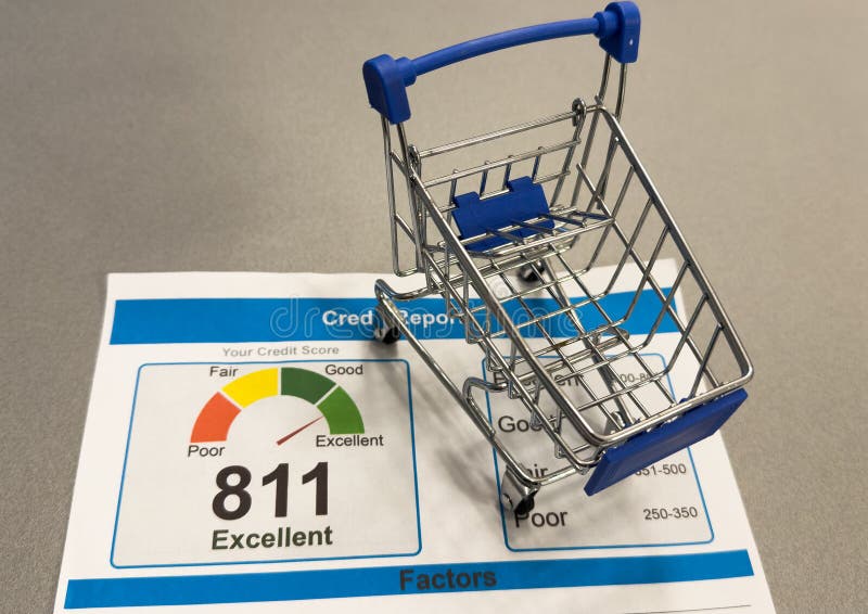 CREDIT SCORE Text on Notebook on Graph Background Stock Image - Image ...