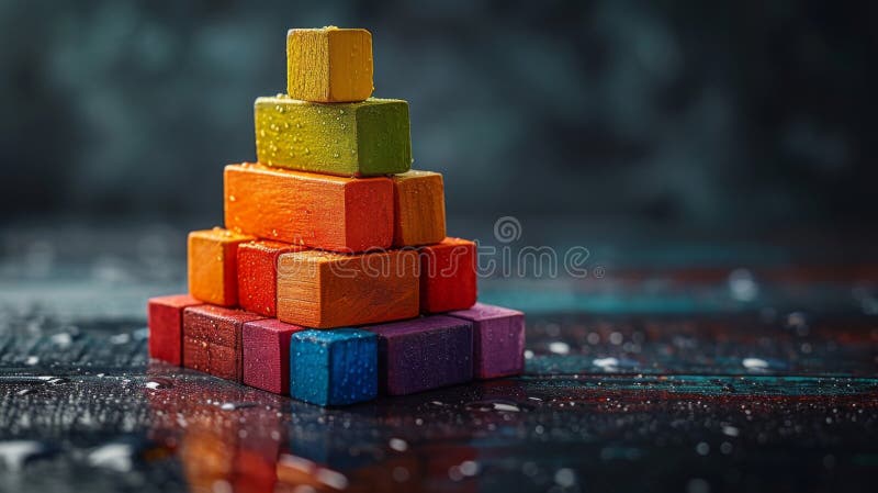 Credit Score Tower a Towering Structure Made Up of Different Colored ...