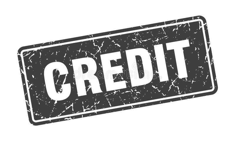Credit Sign. Credit Grunge Stamp Stock Vector - Illustration of square ...