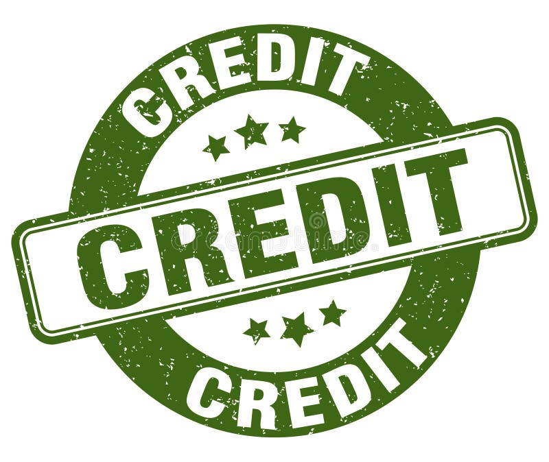 Credit Stamp. Credit Label. Round Grunge Sign Stock Vector ...