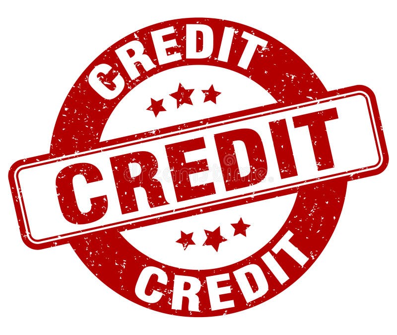 Credit Stamp. Credit Label. Round Grunge Sign Stock Vector ...