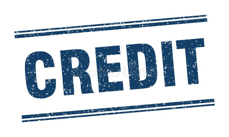 Credit stock vector. Illustration of metal, golden, seal - 120296919