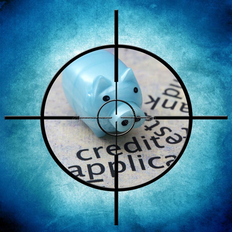 Credit target stock photo. Image of investment, isolated - 173710640