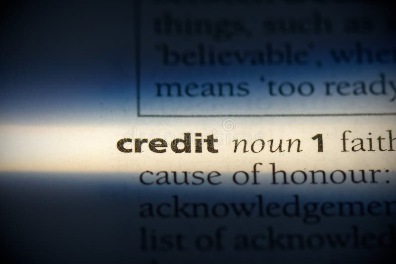 Credit stock image. Image of highlighted, idea, text - 161577395