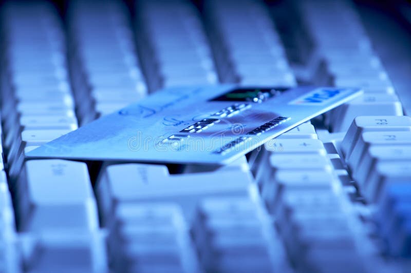 Creditcard Ready for Payment on the Keyboard Stock Photo - Image of ...