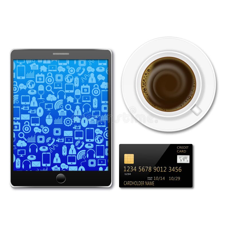 Creditcard stock illustration. Illustration of payment - 9540597