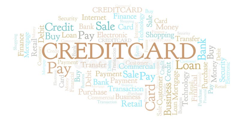 Creditcard word cloud. stock illustration. Illustration of bank - 130547475