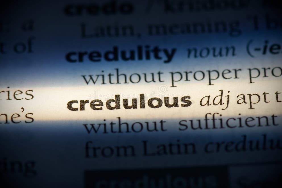 Credulous stock image. Image of text, isolated, book - 161577377