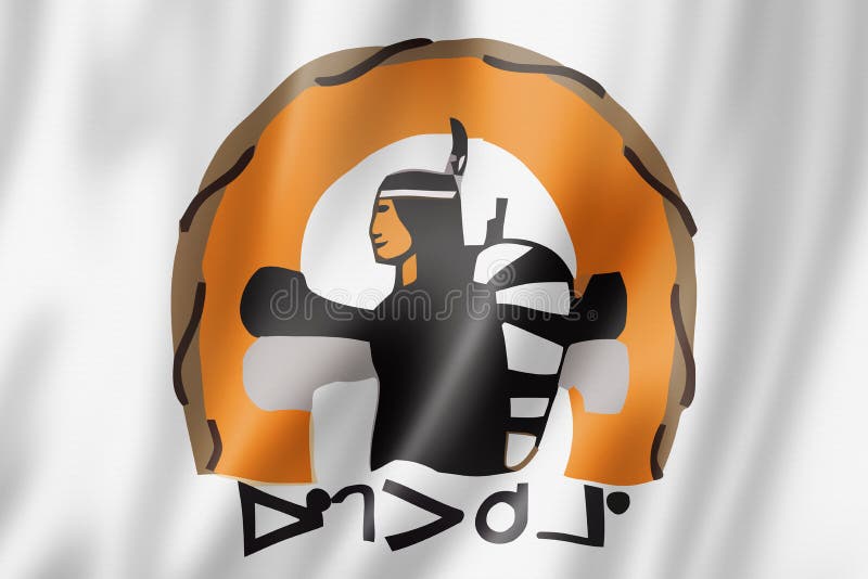 Cree People Ethnic Flag, Canada Stock Illustration - Illustration of ...