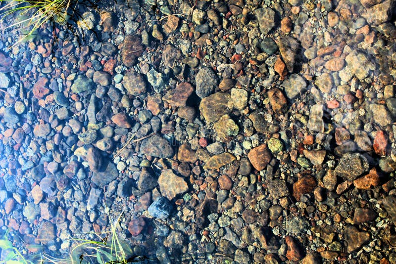 Creek Bottom or Rocks Stream Background or Texture Stock Image - Image ...