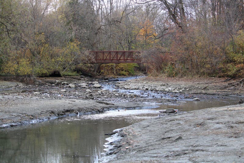 The Creek in the Fall, Just a Trickle Stock Photo - Image of stream ...