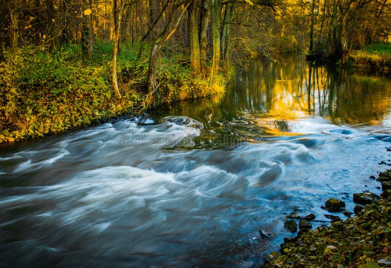 Creek in fall stock image. Image of forrest, stream, rapids - 33256459