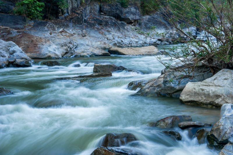 Creek Flowing Over the Rocks Stock Photo - Image of river, outdoor ...