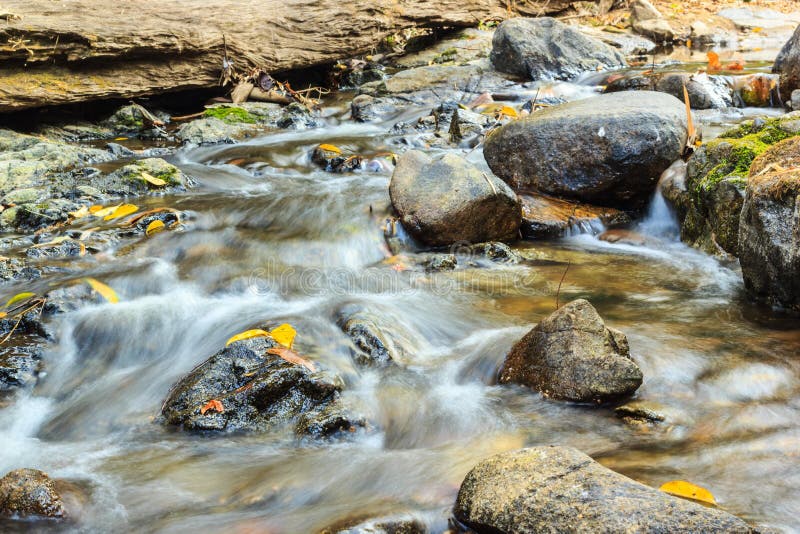 Creek Flowing Over the Rocks Stock Photo - Image of creek, nature: 55660062