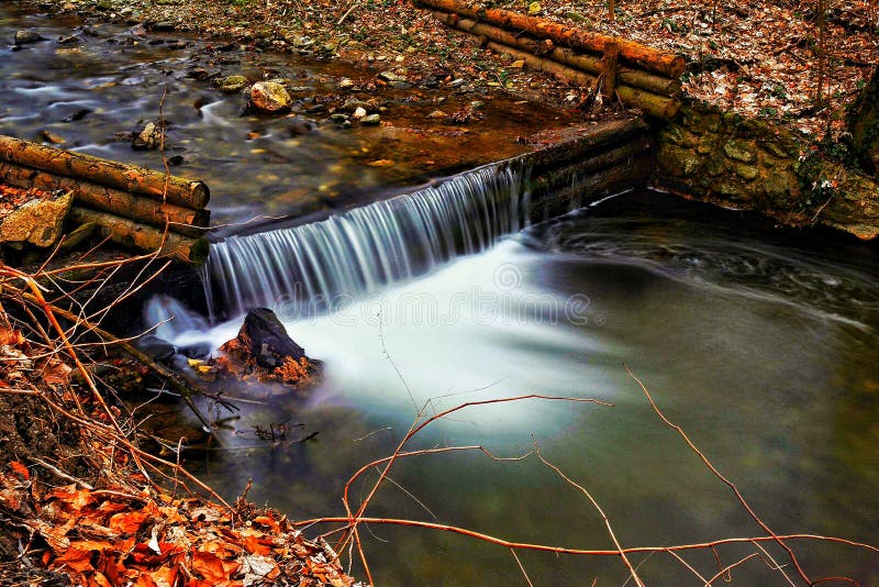 Creek riffle stock image. Image of scenic, autumn, stream - 73787371