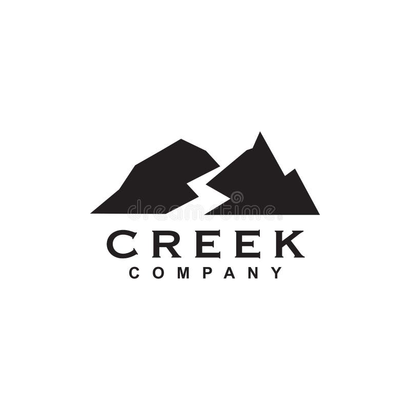 Creek Logo Template, Design Vector Icon Illustration Stock Illustration ...