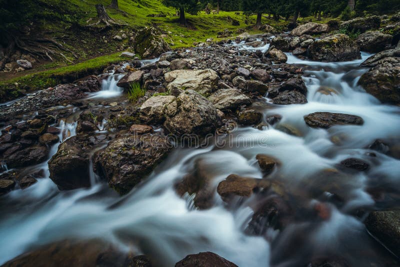 Creek and rocks stock photo. Image of landscape, nature - 127655420