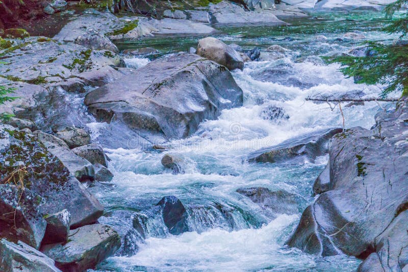 Creek Whitewater and Rocks 2 Stock Photo - Image of rapids, washington ...