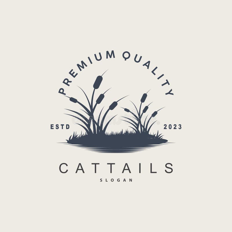 Creeks and Cattails River Logo, Grass Design Simple Minimalist ...