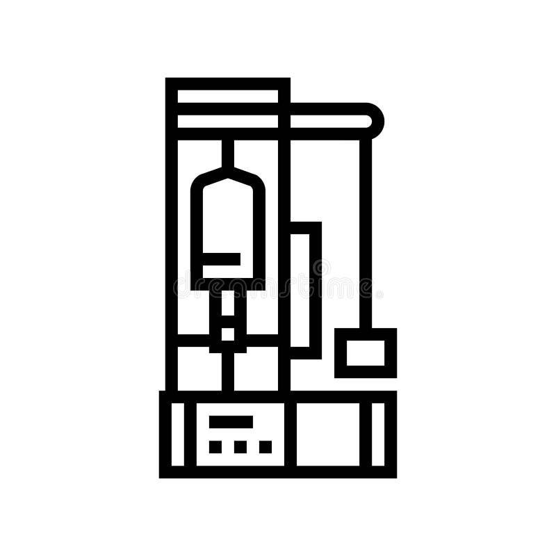 Creep Testing Materials Engineering Line Icon Vector Illustration Stock ...