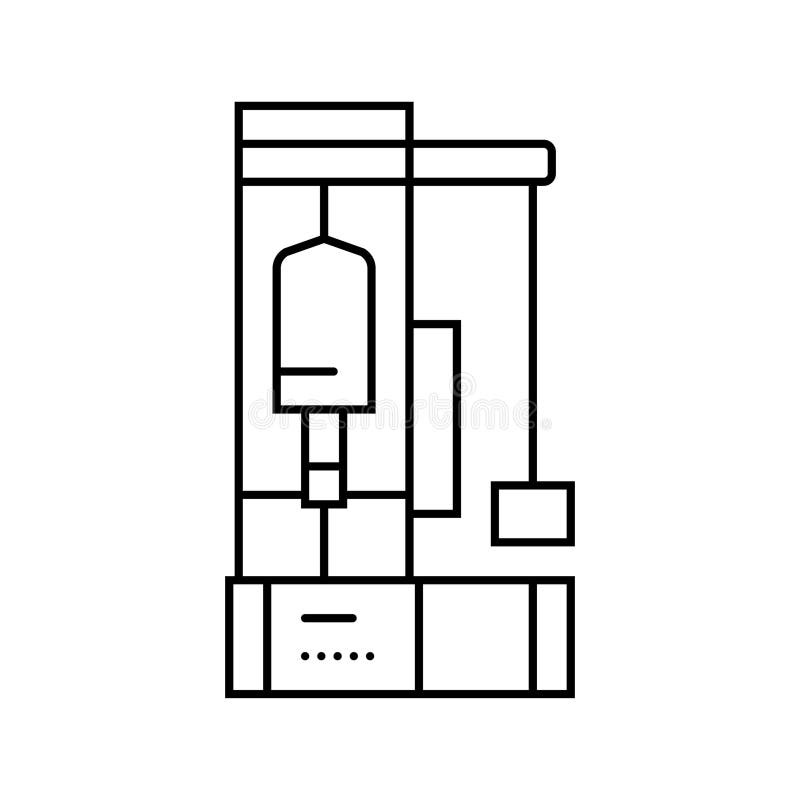 Creep Testing Materials Engineering Line Icon Vector Illustration Stock ...