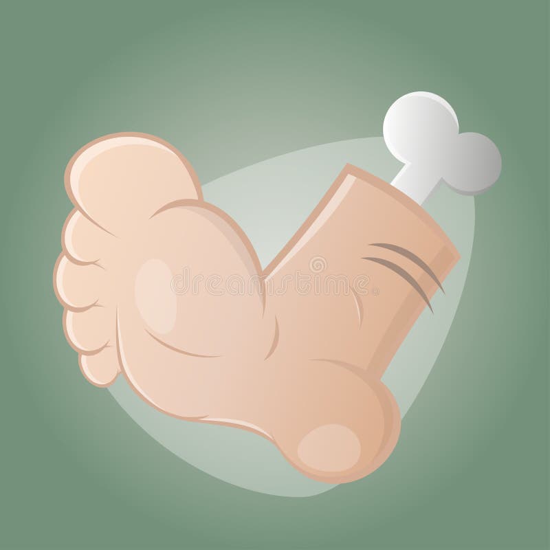 Creepy cartoon foot stock vector. Illustration of funny - 42096513