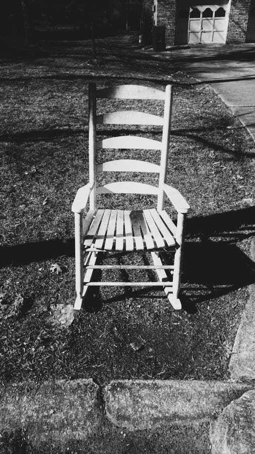 Creepy Chair stock photo. Image of alone, outside, creepy - 85454542