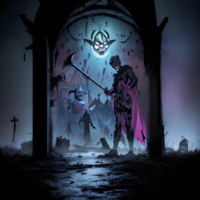 Scary Clown Shadows Stock Illustrations – 16 Scary Clown Shadows Stock ...