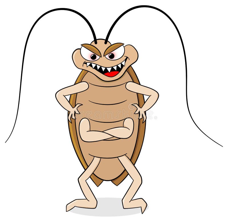 Cartoon cockroach stock vector. Illustration of fear - 31653865