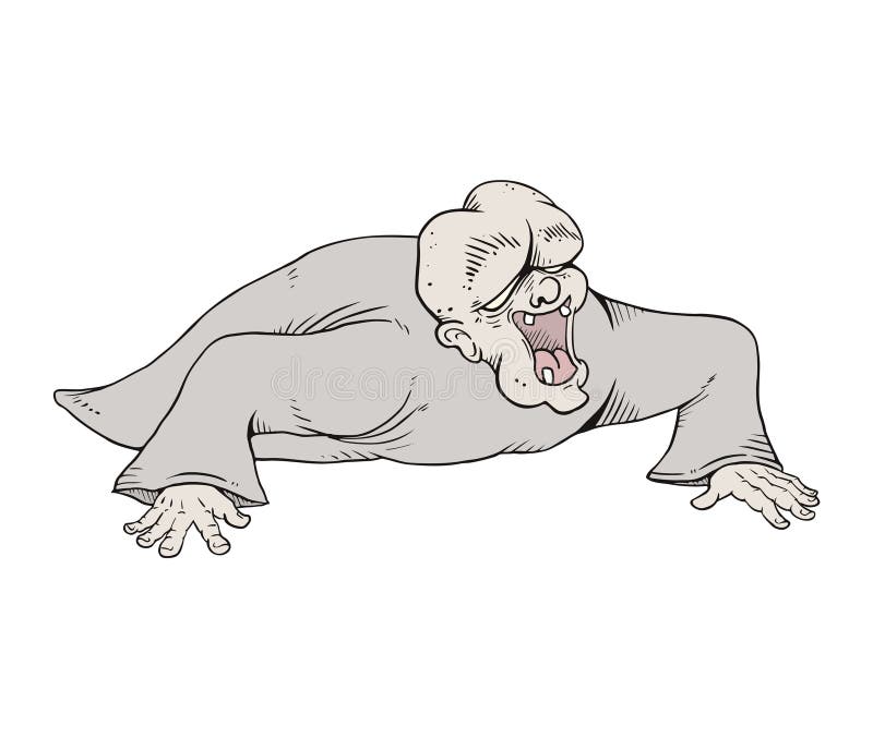 Creepy crawling character stock vector. Illustration of monster - 325984666